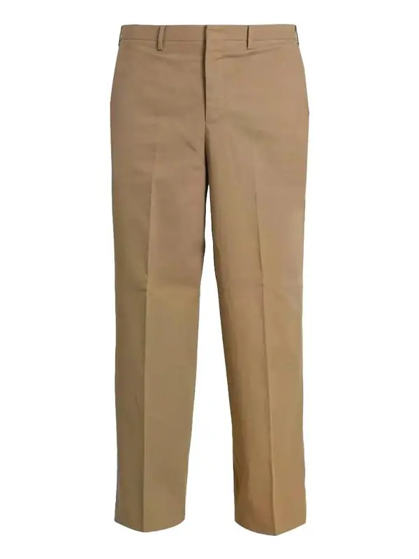 PT TORINO Pressed-crease Straight-leg Trousers - Neutrals