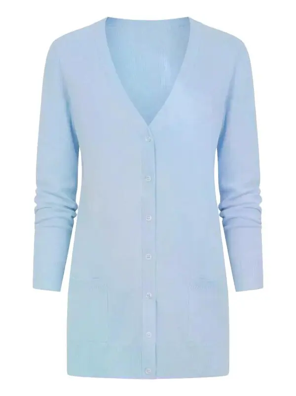 EMERSON RENALDI V-neck Knitted Cardigan - Blue