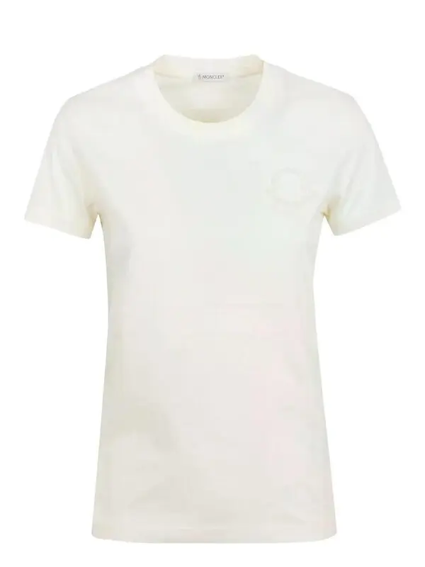 Moncler Logo-patch T-shirt - Neutrals