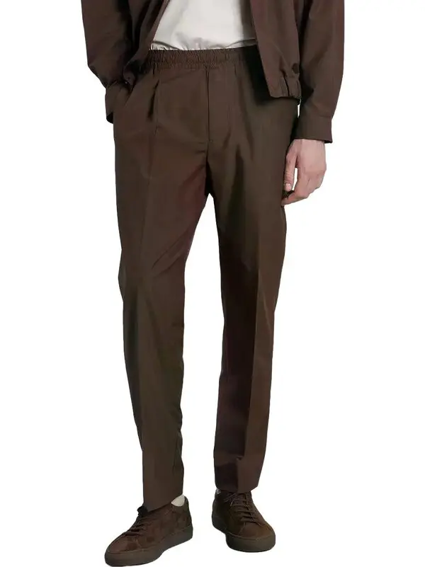 GREYED Ali Pleated Trousers - Brown
