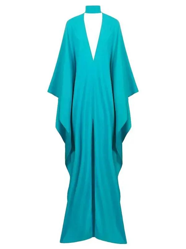 TALLER MARMO Ooo Choker-neck Maxi Dress - Blue