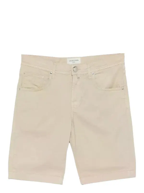 Jacob Cohen Nicolas Logo-patch Shorts - Neutrals