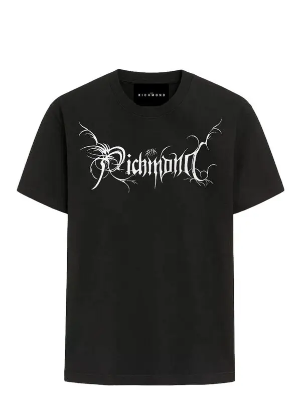 John Richmond Logo-print Short-sleeve T-shirt - Black