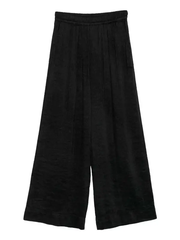 FORTE_FORTE Elasticated Waist Trousers - Black