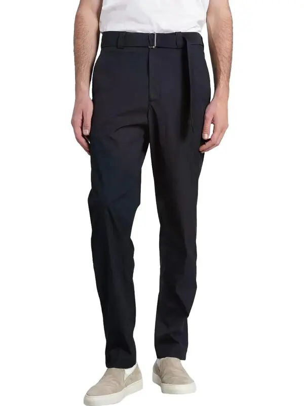 LOW BRAND Virgil Belted Trousers - Blue