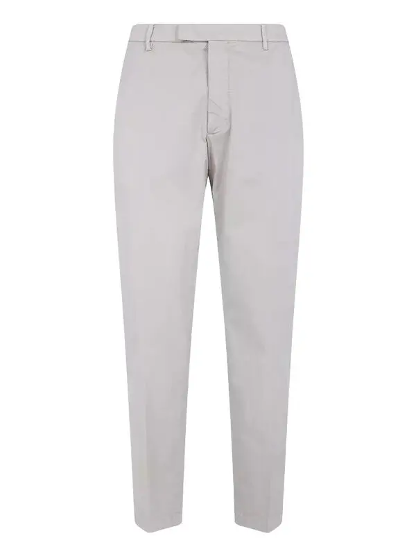 MICHAEL COAL Straight-leg Cotton Trousers - Neutrals