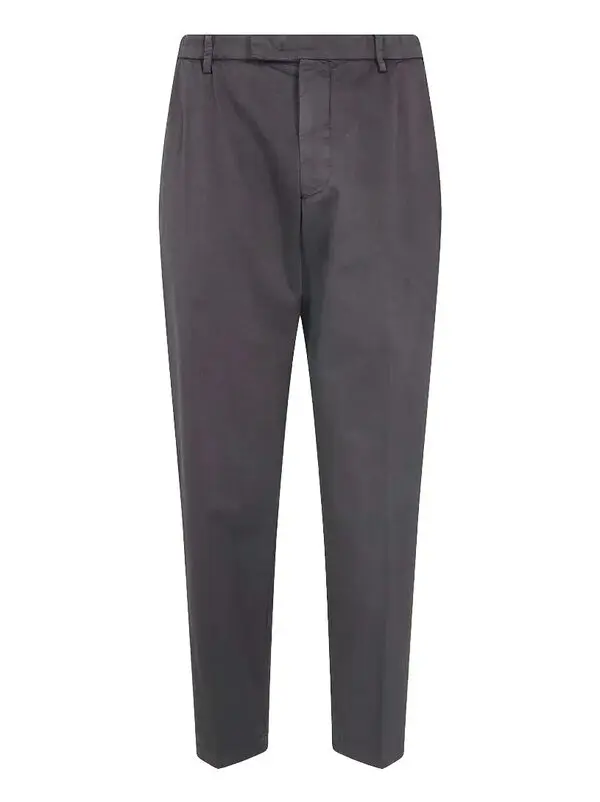 MICHAEL COAL Straight-leg Cotton Trousers - Brown