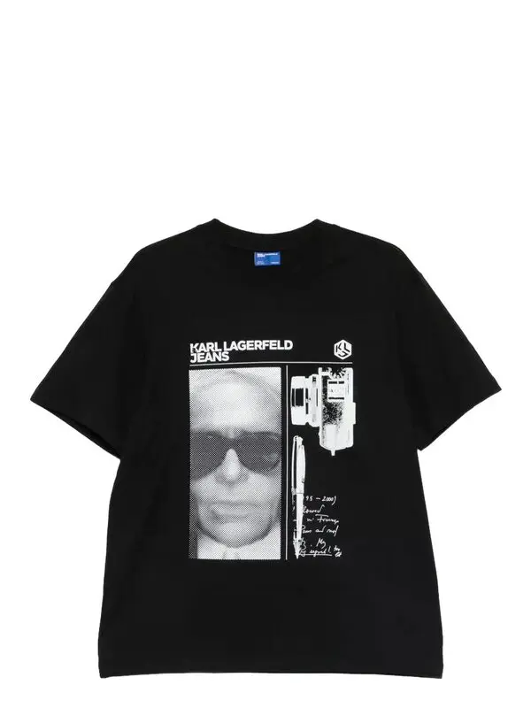 Karl Lagerfeld Graphic-print T-shirt - Black