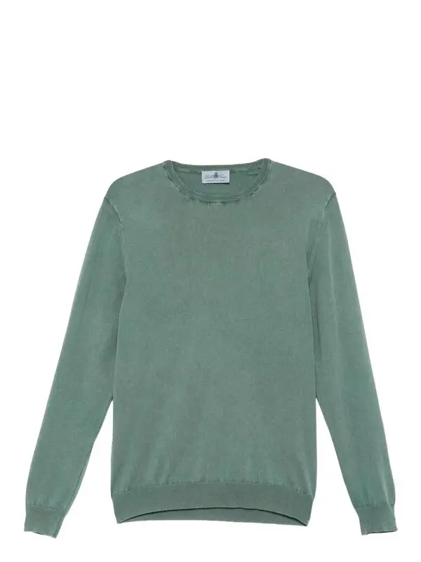 DELLA CIANA Crew Neck Long-sleeve Sweater - Green