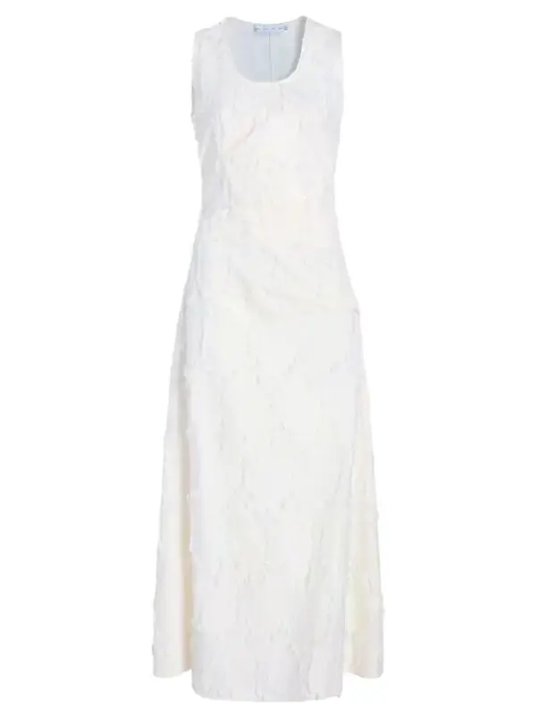 Proenza Schouler White Label Jacquard-cotton Midi Dress - Neutrals