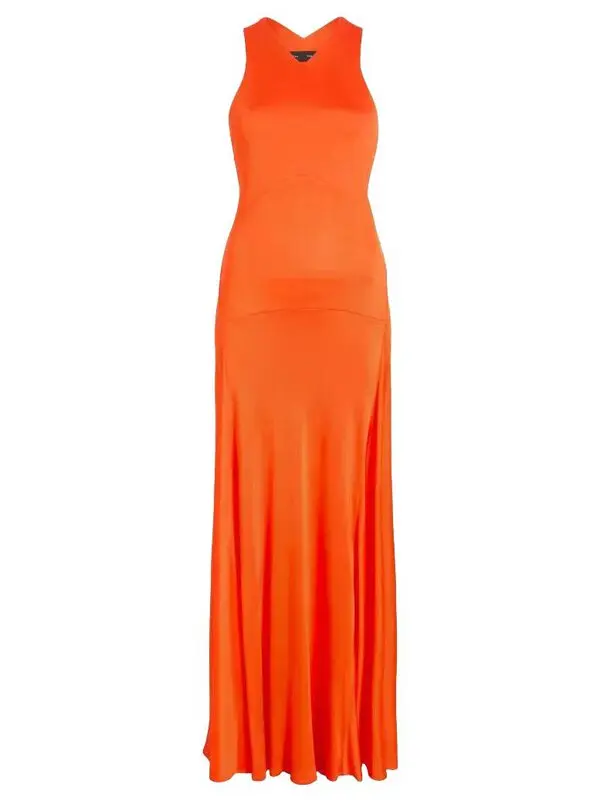 Proenza Schouler Naia V-neck Maxi Dress - Orange