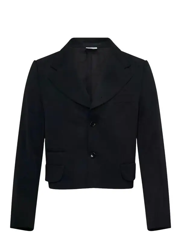 Comme Des Garçons Notched-lapels Blazer - Black