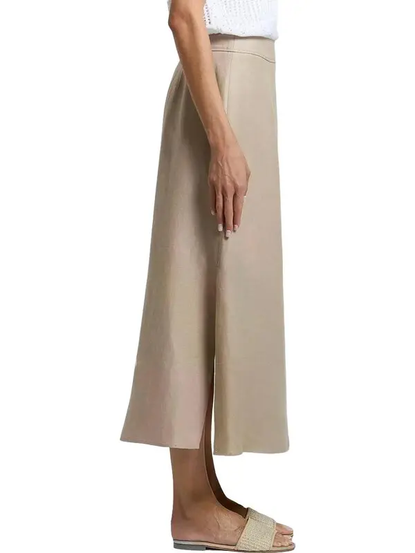 Peserico Side-slit Skirt - Neutrals