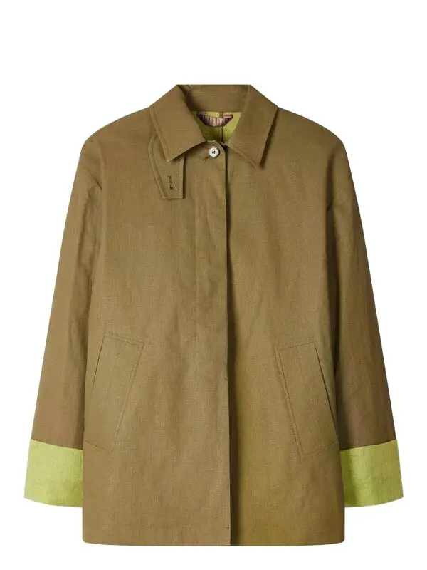 Paul Smith Contrast-cuff Jacket - Brown