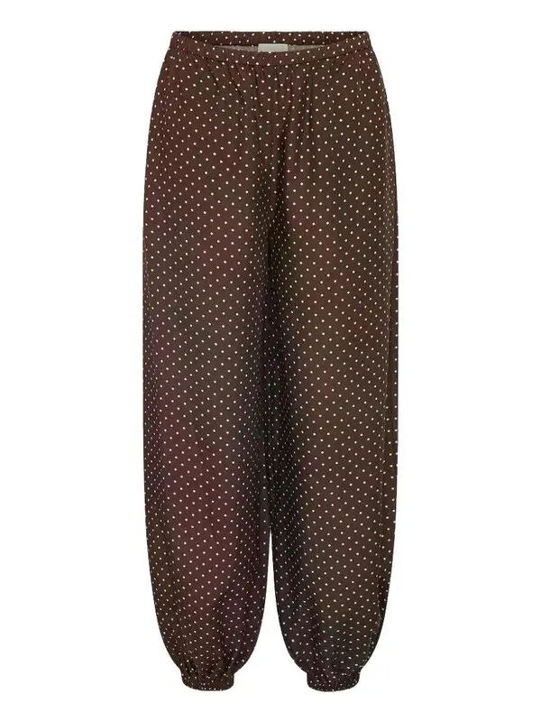 Posse Evie Polka-dot Trousers - Brown