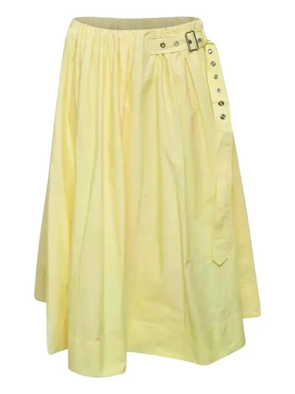 3.1 Phillip Lim Belted Gathered Skirt - Yellow