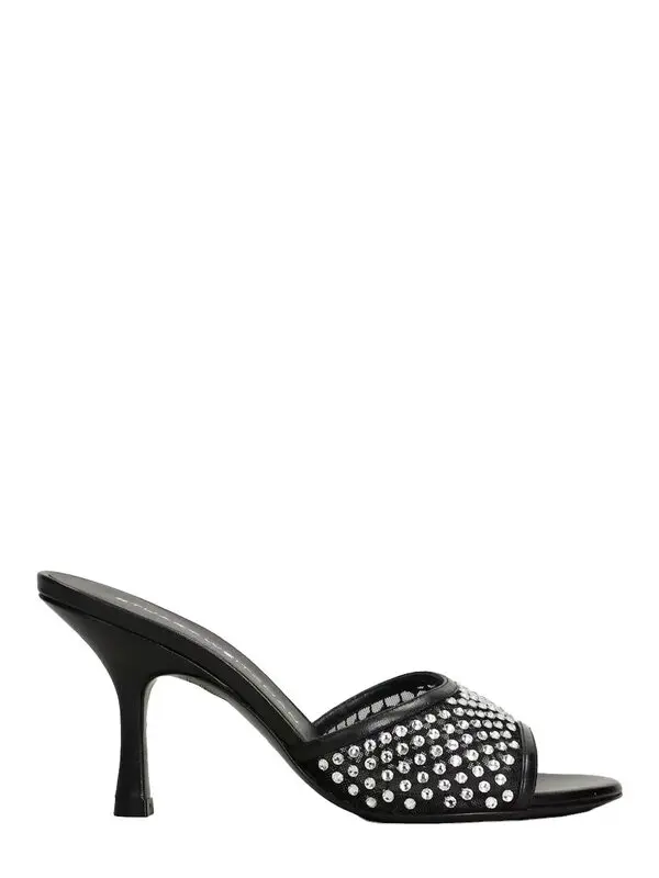 STUART WEITZMAN Crystal-embellished Stiletto Sandals - Black