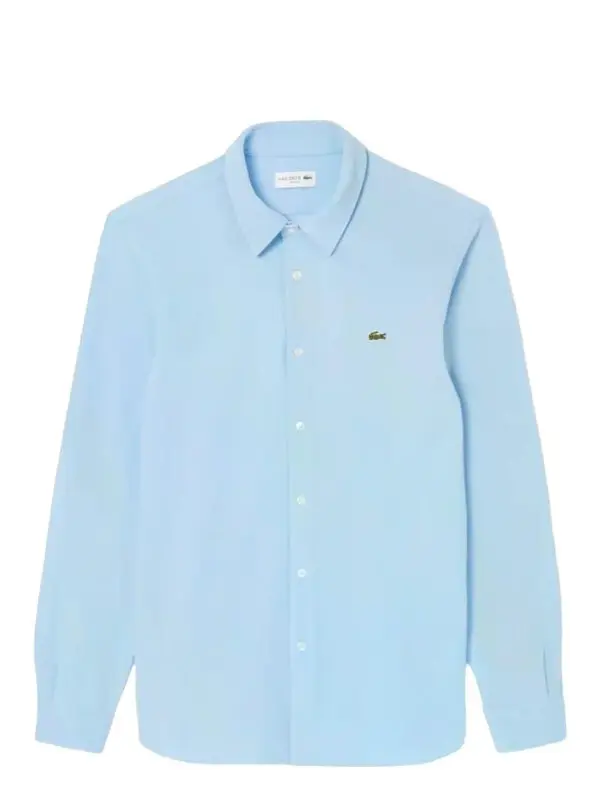 Lacoste Logo-patch Piqué Shirt - Blue