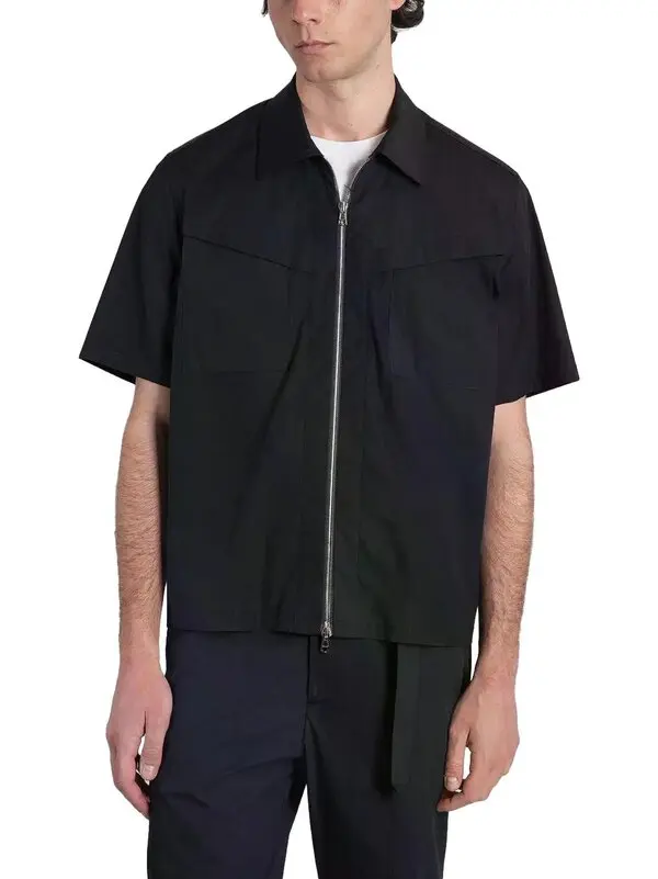 LOW BRAND S162 Zip-fastening Shirt - Black