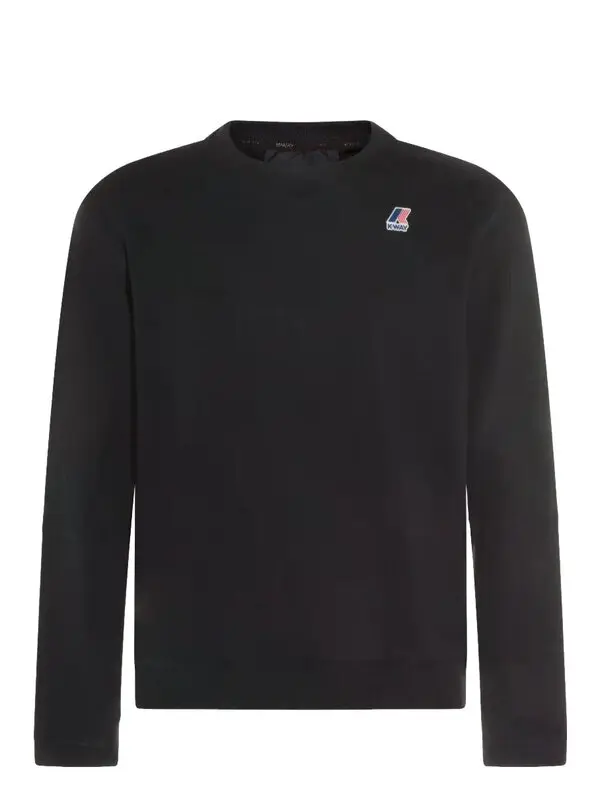 K-WAY Logo-patch Sweater - Blue