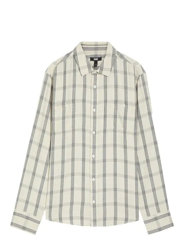 Paige Everett Checked Flannel Shirt - Blue