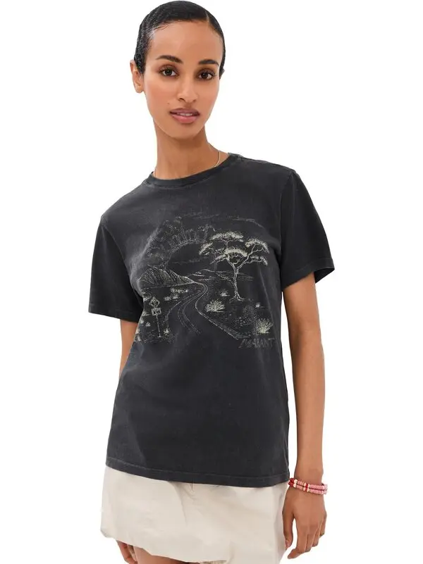Isabel Marant Zewel T-shirt - Faded Black