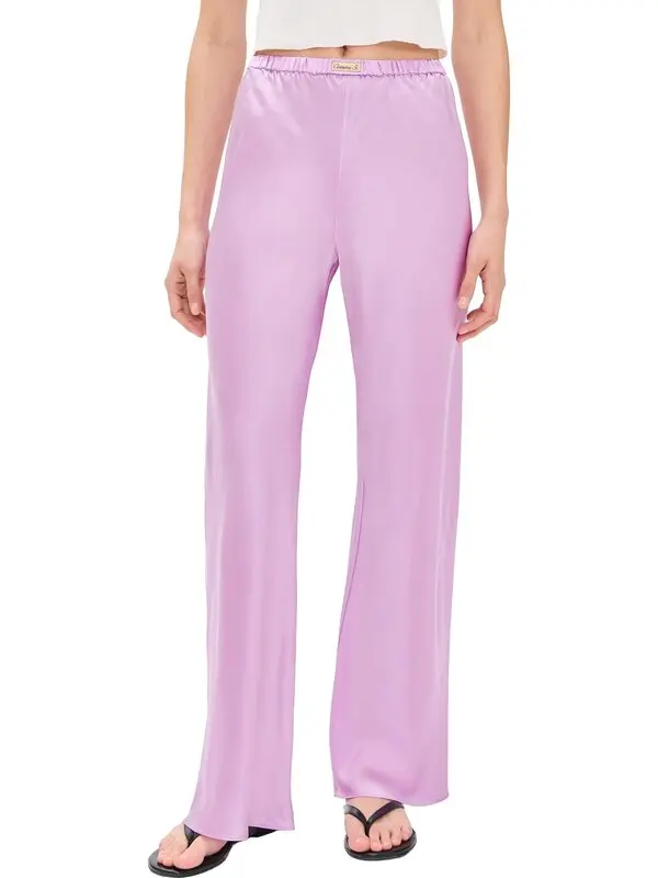 Comme Si Silk Bias Pants - Dahlia
