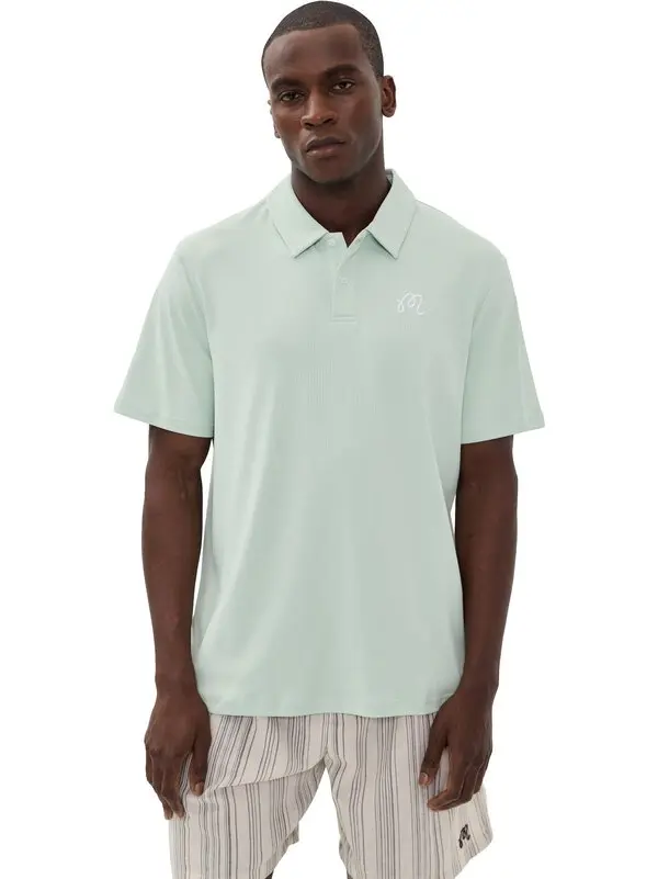 MALBON Fairway Polo - Surf Spray