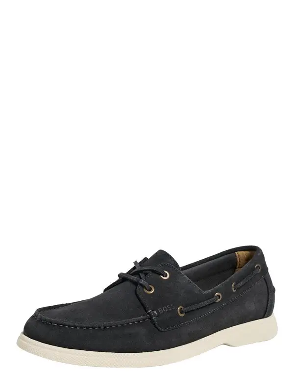 BOSS Sienne Suede Boat - Dark Grey
