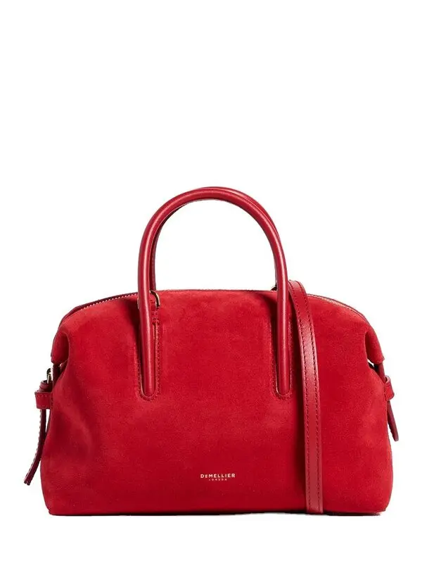 DEMELLIER Small Stockholm Handbag - Berry Red