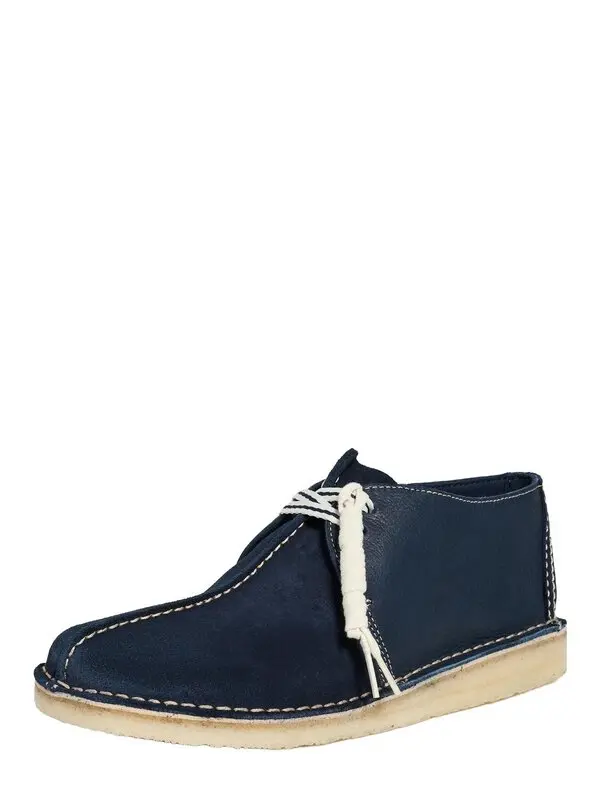 Clarks Suede Desert Trek - Navy Suede