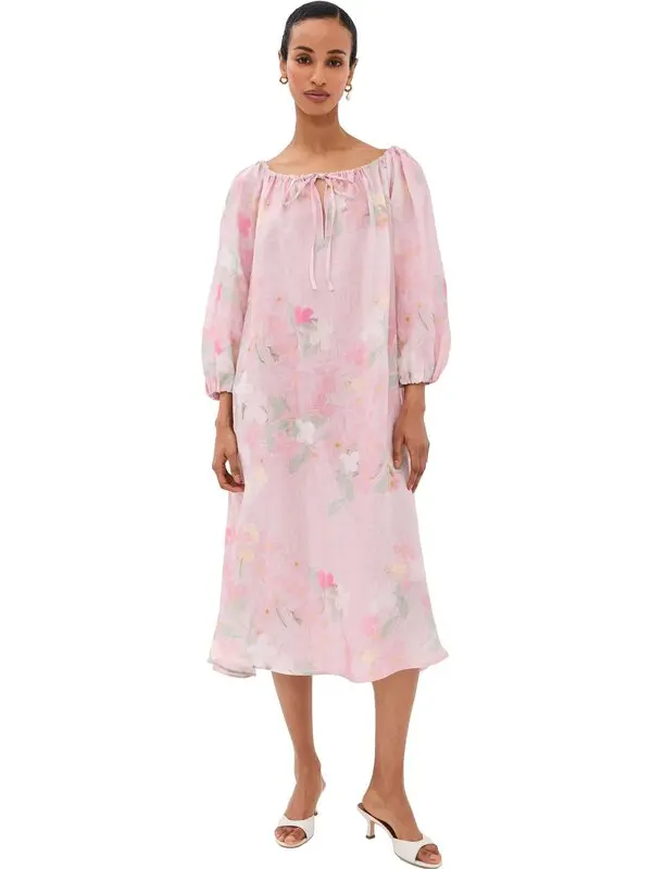 Bernadette Bonnie Midi Dress - Clematis Montana/pink
