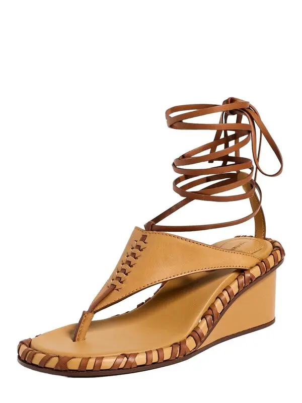 Zimmermann Alchemy Wedge Sandals - Ochre