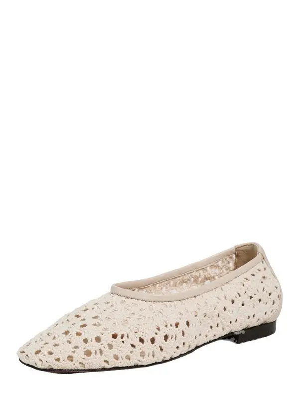 Madewell The Mylie Glove Flats In Crochet - Vintage Khaki