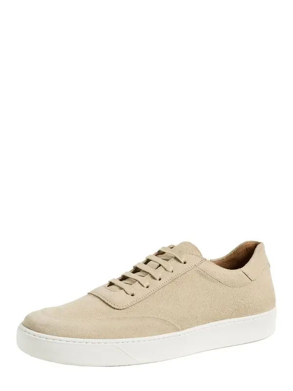 Frescobol Carioca Lapa Suede Laced Sneakers - Sand