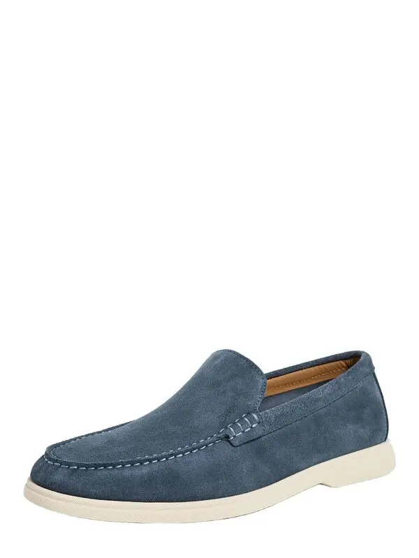 BOSS Sienne Suede Loafers - Light Blue