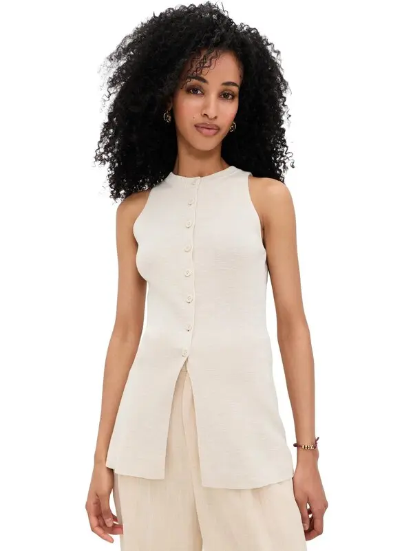 ALIGNE Talullah Knitted Vest - Oatmeal