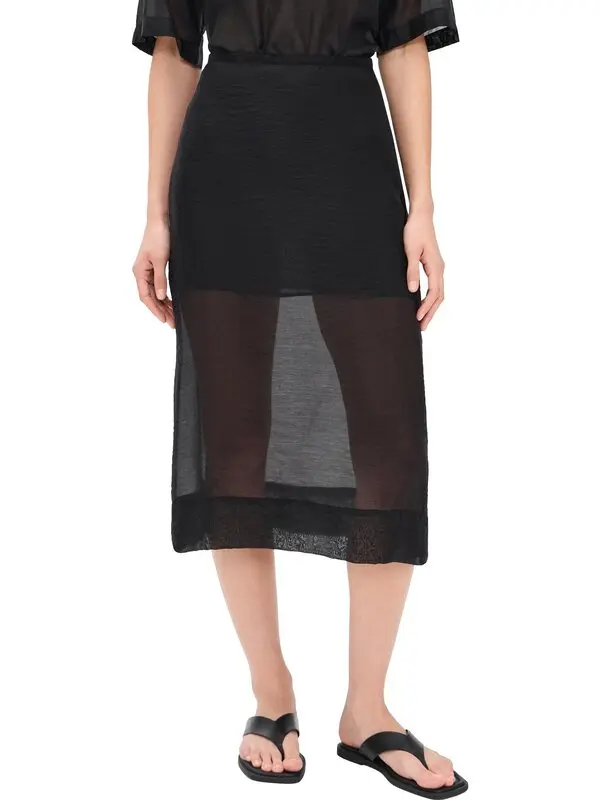 Secular Nicole Organza Skirt - Black