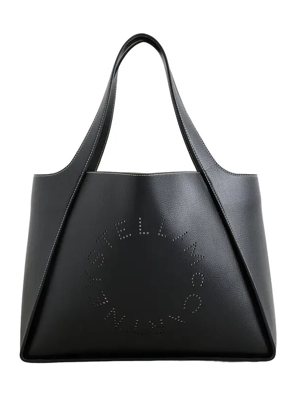 Stella McCartney Logo Embossed Tote Bag - Black