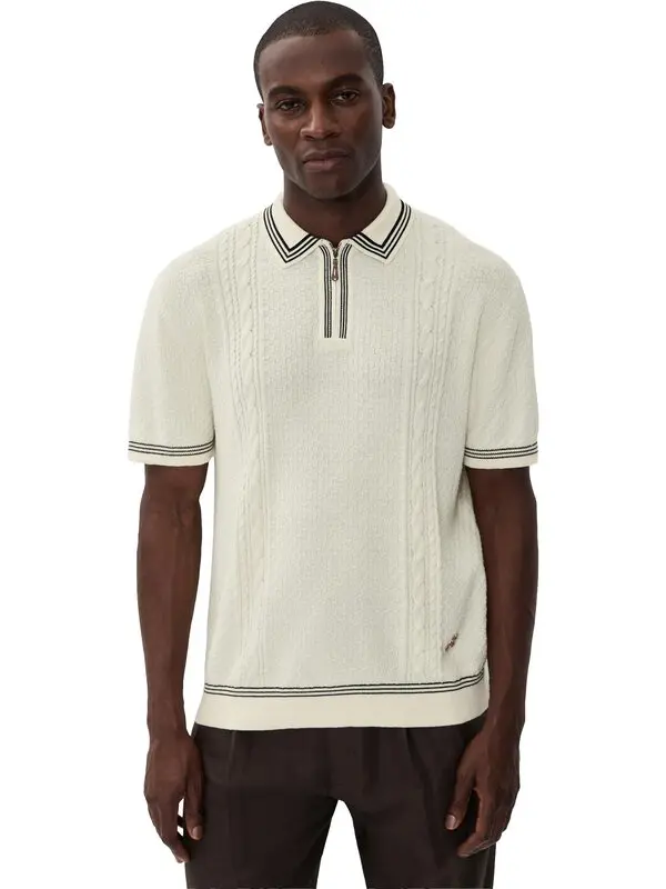 MALBON Navarro Polo - Cream