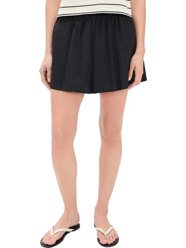 Enza Costa Cotton Slip Shorts - Black
