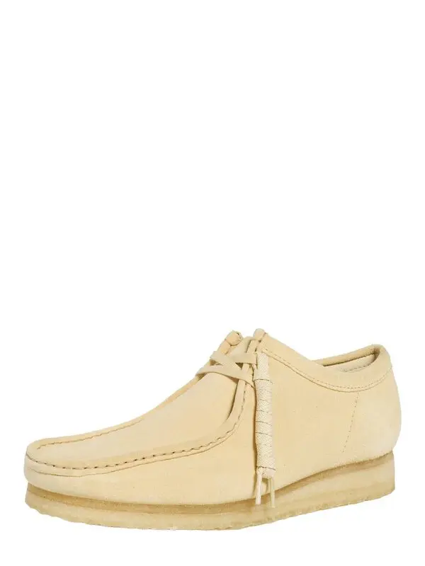 Clarks Wallabee Suede Lace-up - Pale Yellow Suede