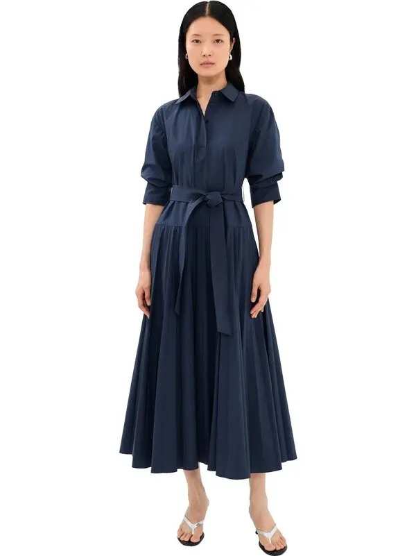 Simkhai Arlo Belted Maxi Dress - Midnight