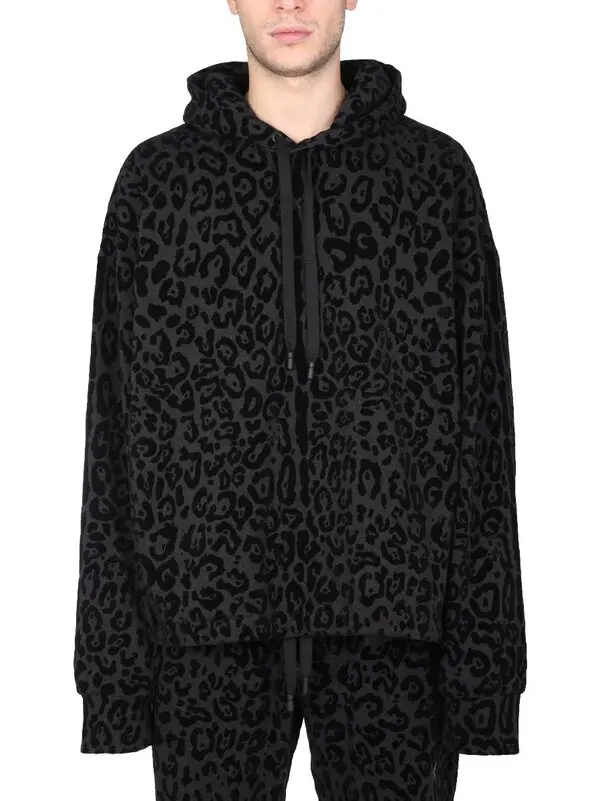 Dolce & Gabbana Sweatshirt With Animal Print - Animalier