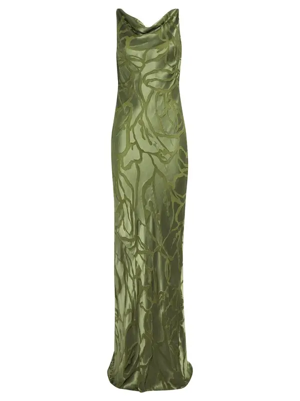 Cult Gaia Burnout Ali Gown - Green