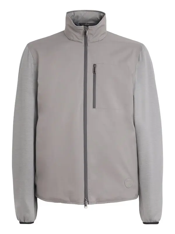 Brioni High-neck Jacket - Grey