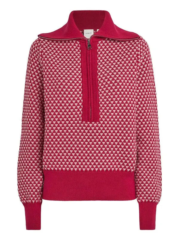 Varley Cotton Lloyd Sweater - Burgundy