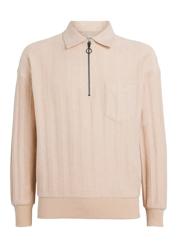 Oliver Peoples Lorimer Half-zip Sweatshirt - Beige