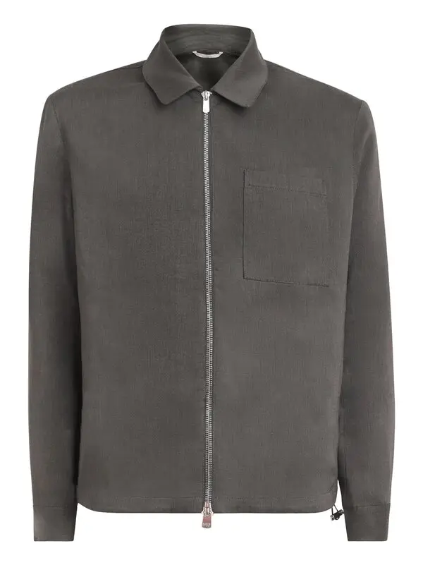 Marco Pescarolo Wool-linen Shirt Jacket - Green