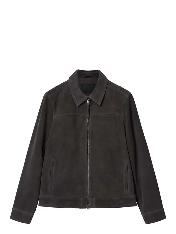 ALLSAINTS Rhone Suede Jacket - Grey